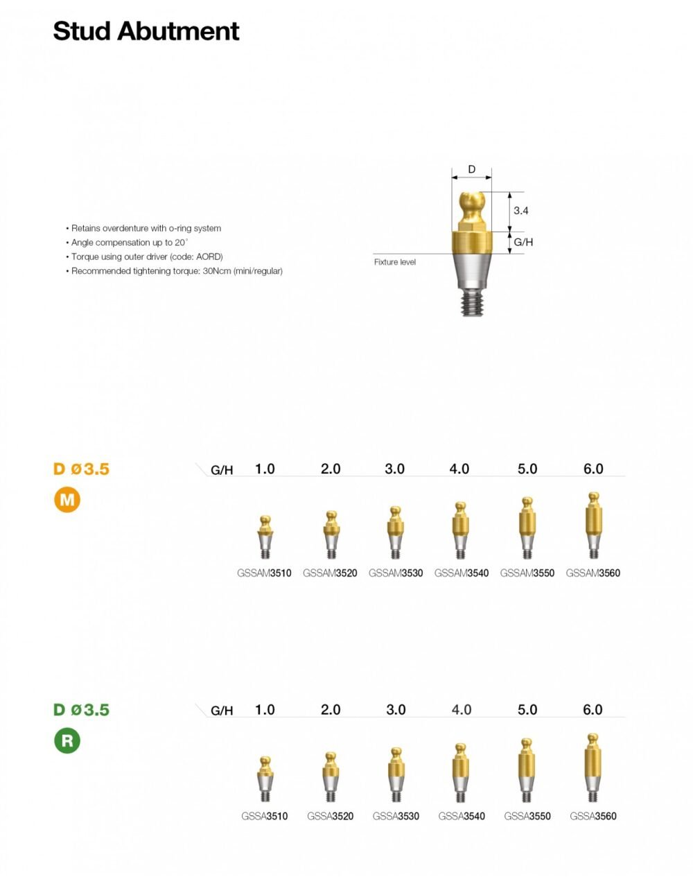 STUD ABUTMENT OSSTEM – OSSTEM IMPLANT LEBANON